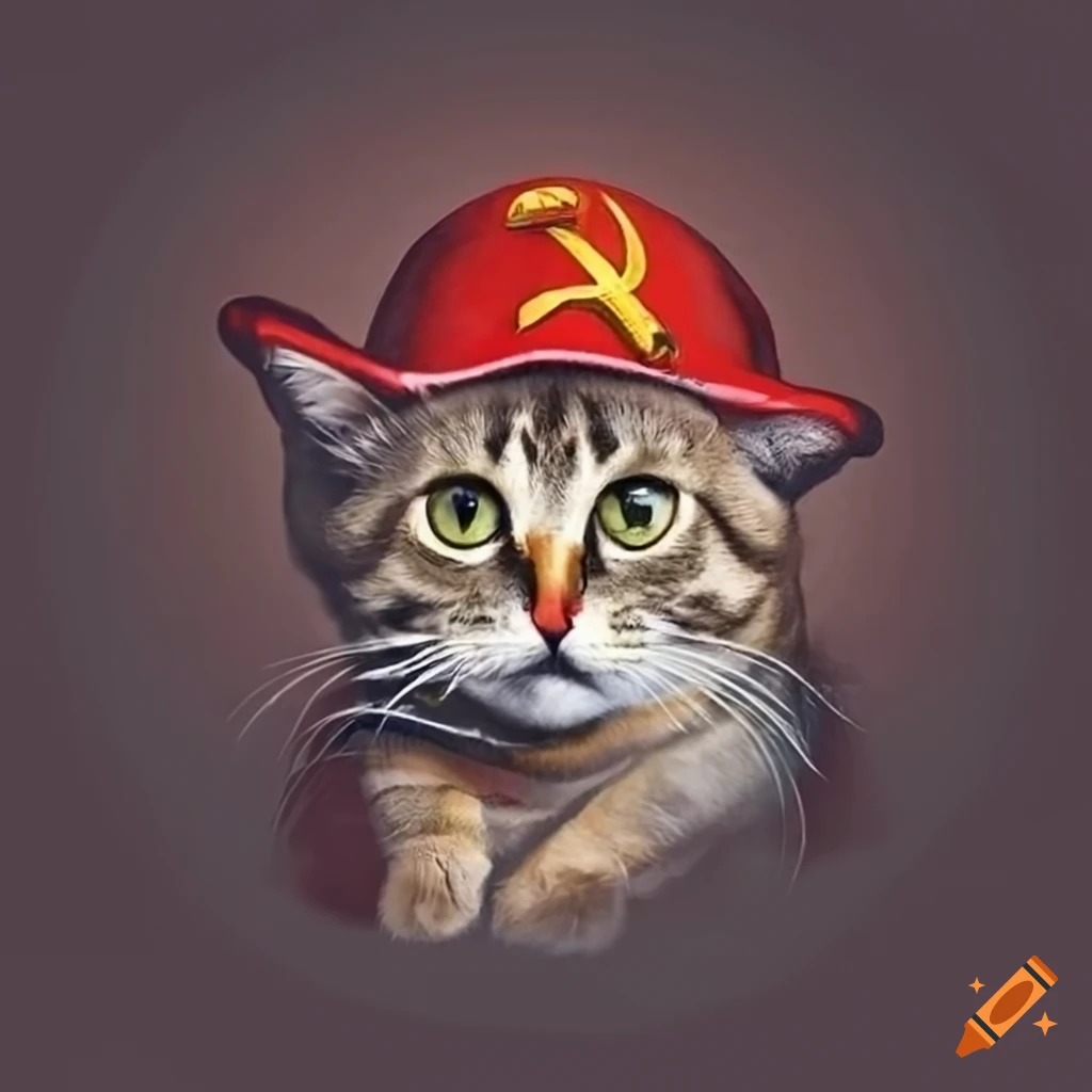 Cat wearing a hat and giving a thumbs up on Craiyon