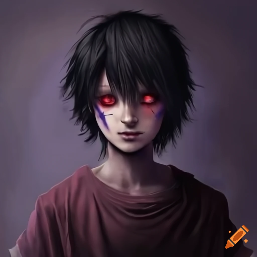 Portrait of a mysterious young man with unique eyes and beard on Craiyon