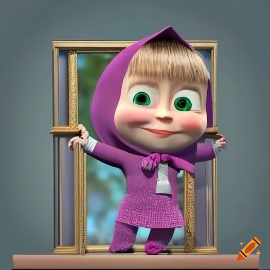 3d window view of masha scene