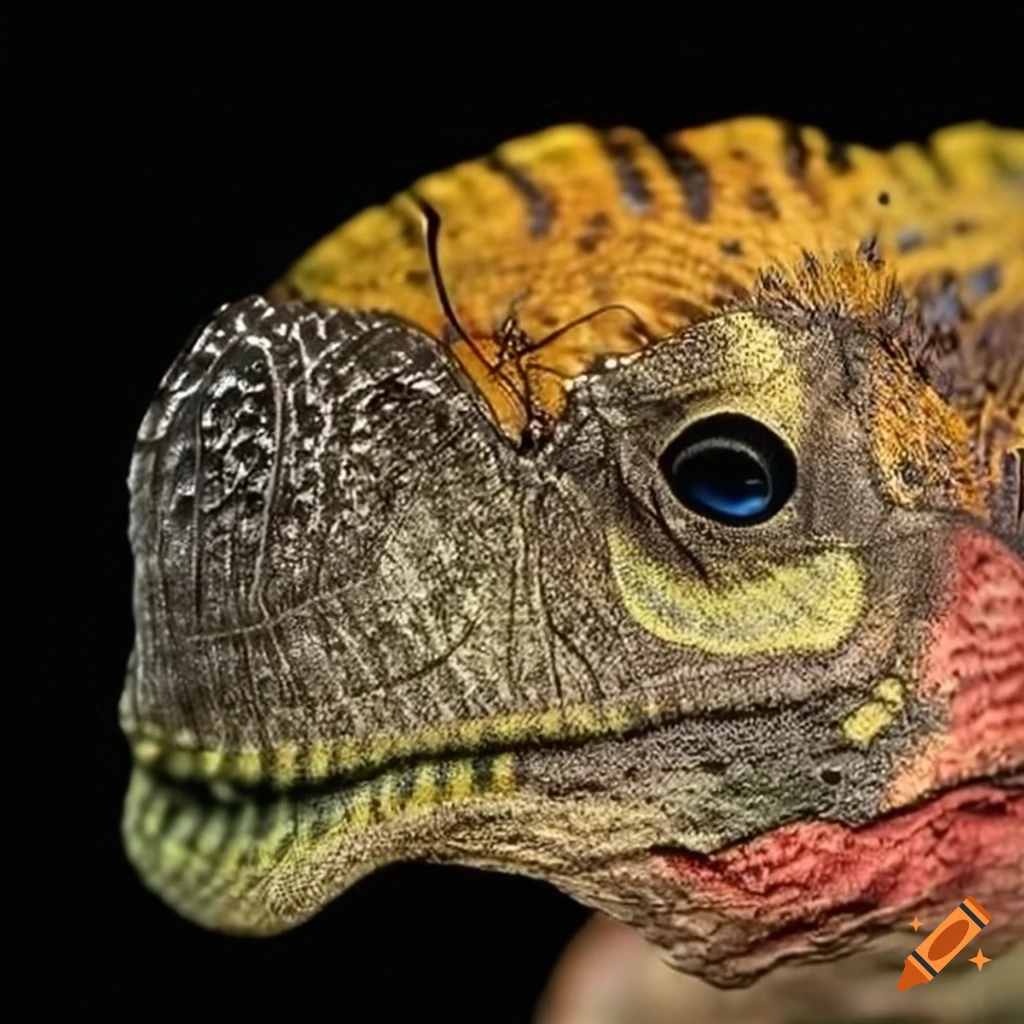 Artwork of a dinosaur-butterfly hybrid