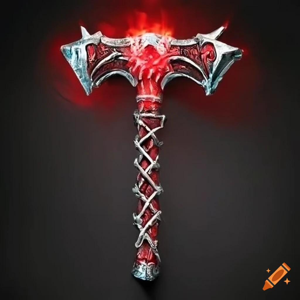 Magic mithril war hammer on Craiyon