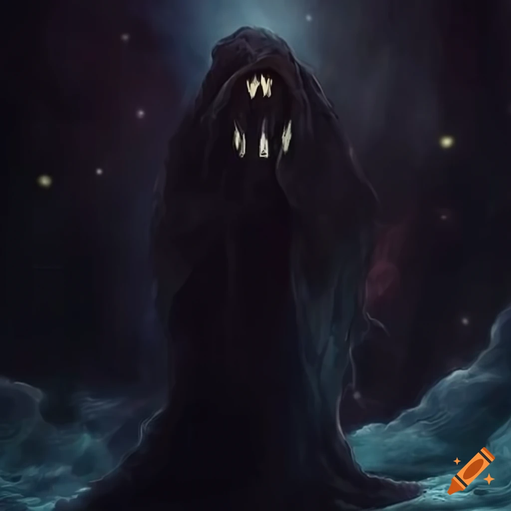 Artwork of an eldritch monster in space on Craiyon