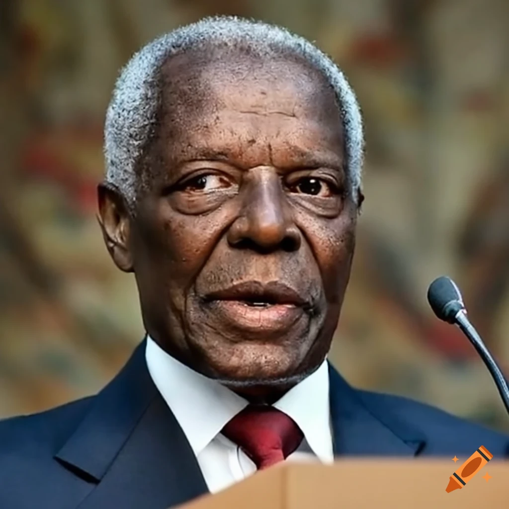 Portrait of josé eduardo dos santos, the former president of angola on ...