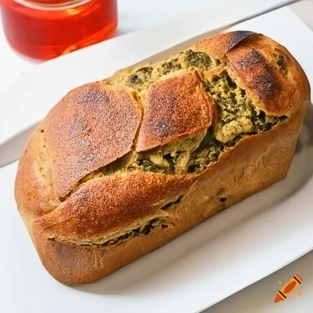 Malabar spinach loaf bread on Craiyon
