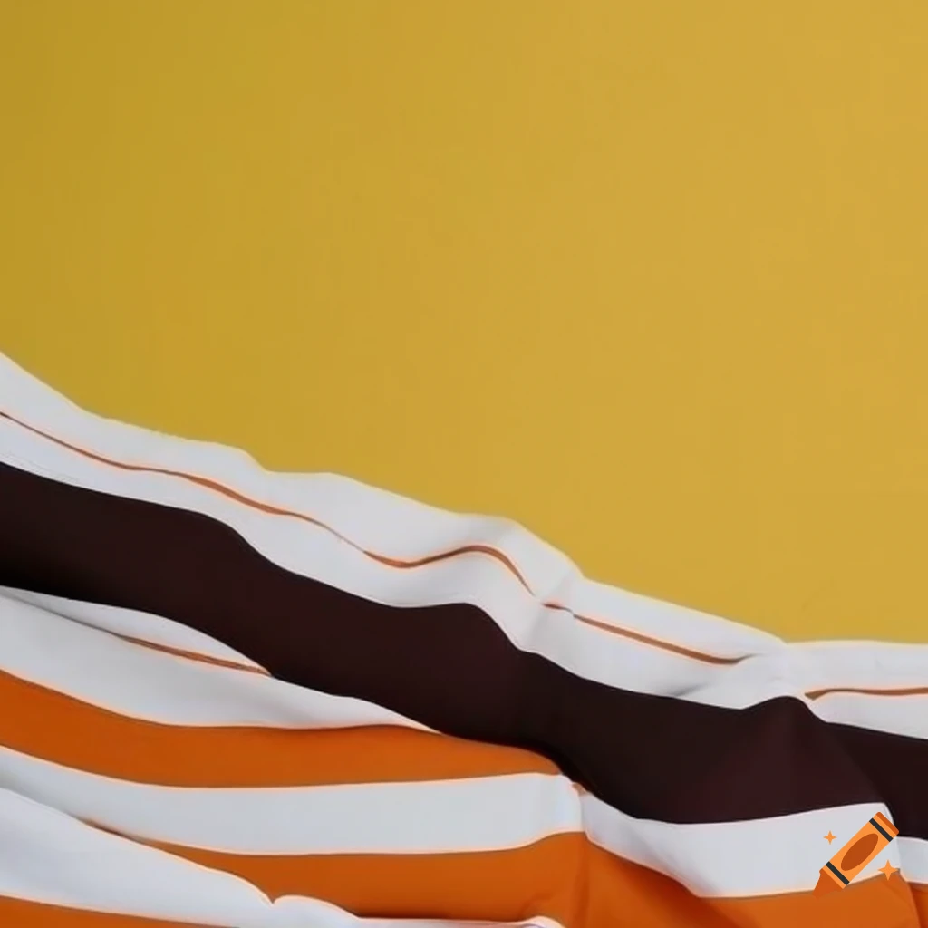 Abstract image with white, yellow, and orange stripes