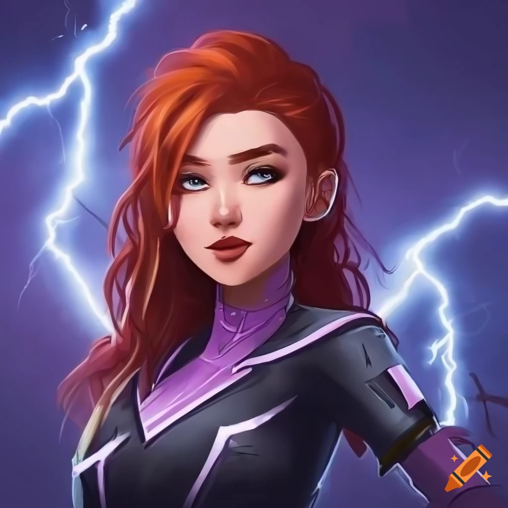 Artwork depicting lightning powers