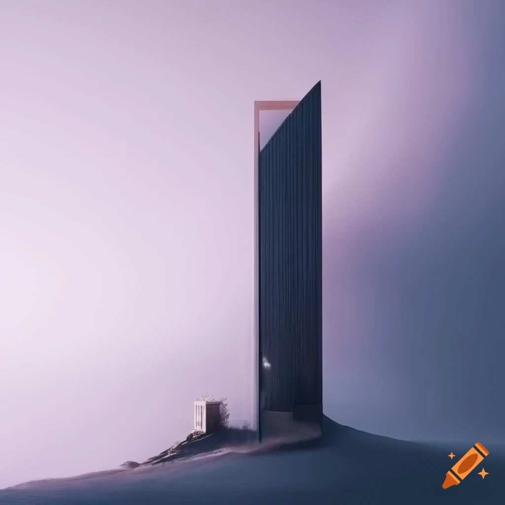 Minimalist tower cabin architecture on Craiyon