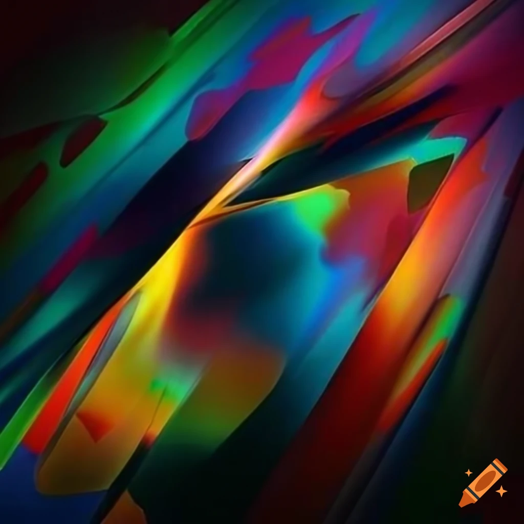 Abstract artwork on Craiyon