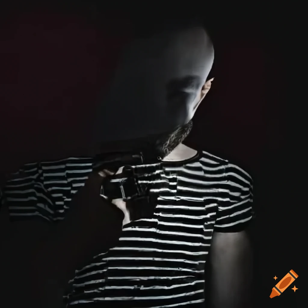 Man glitching in digital art on Craiyon