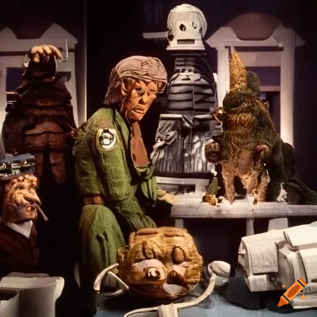 Tv studio set of doctor who laboratory on Craiyon