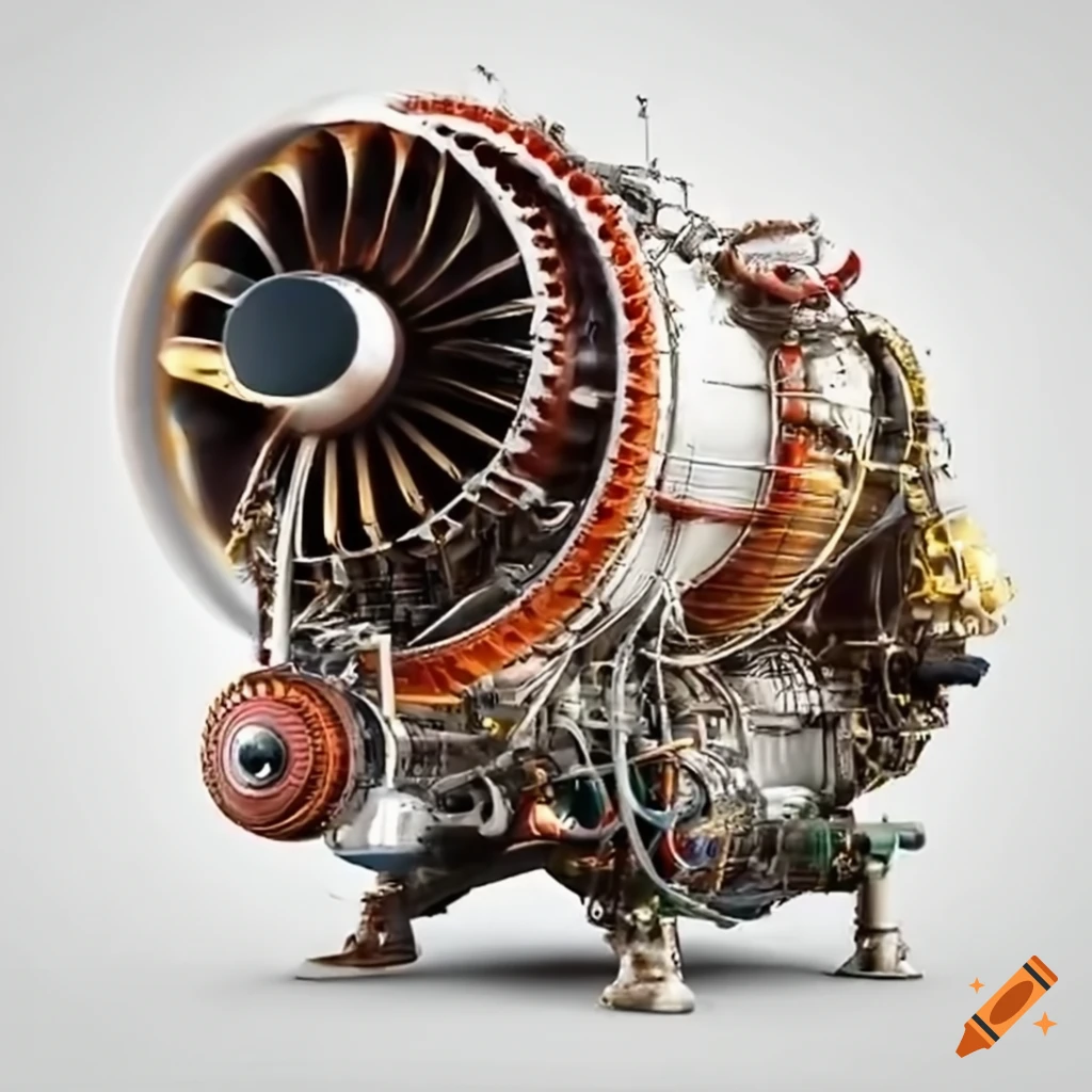 Detailed 3d illustration of a complex mechanical network with valves ...