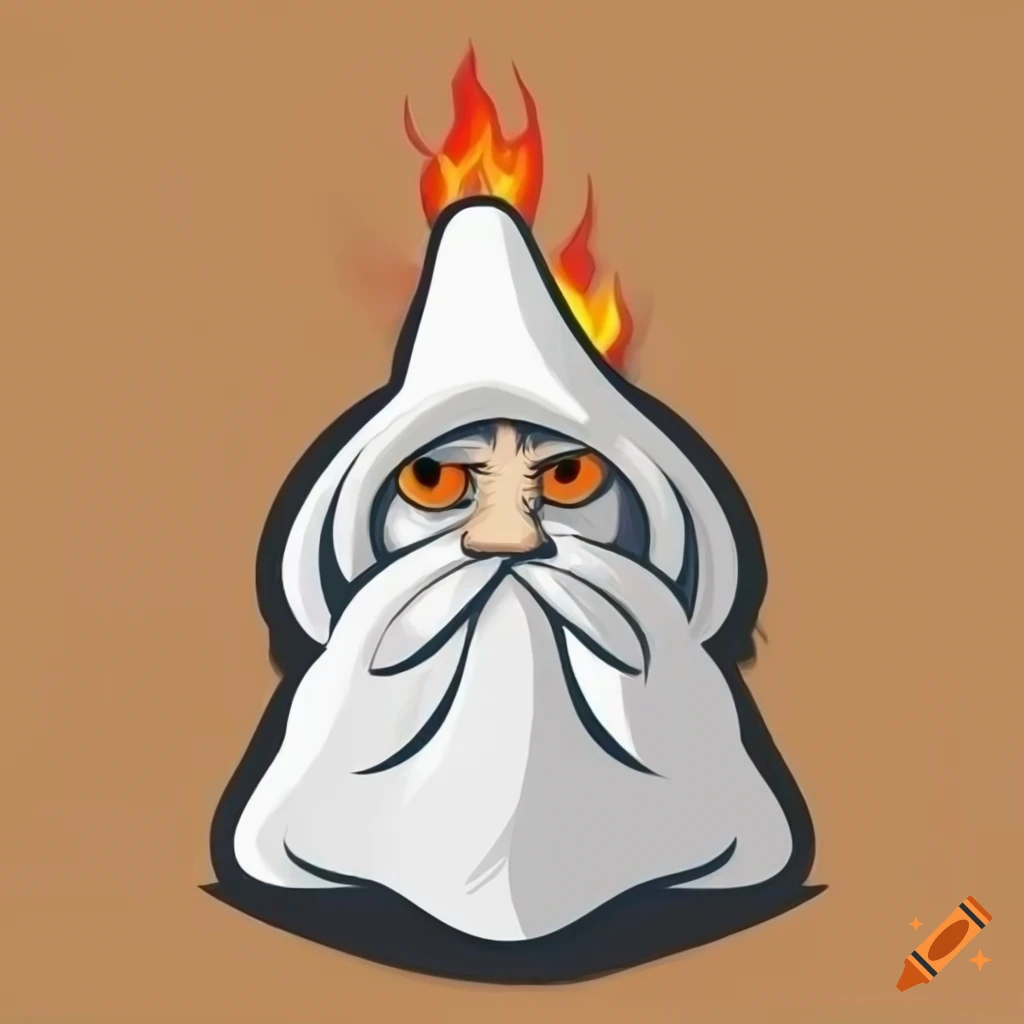 Logo of a great wizard in a corporate suit on Craiyon