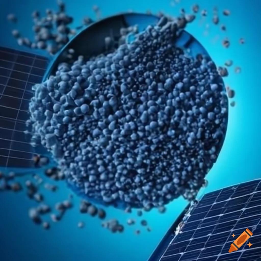 Image of polymer additives used in solar panel production on Craiyon