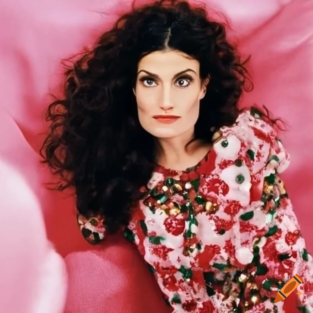 Idina menzel in a christmas-themed photoshoot