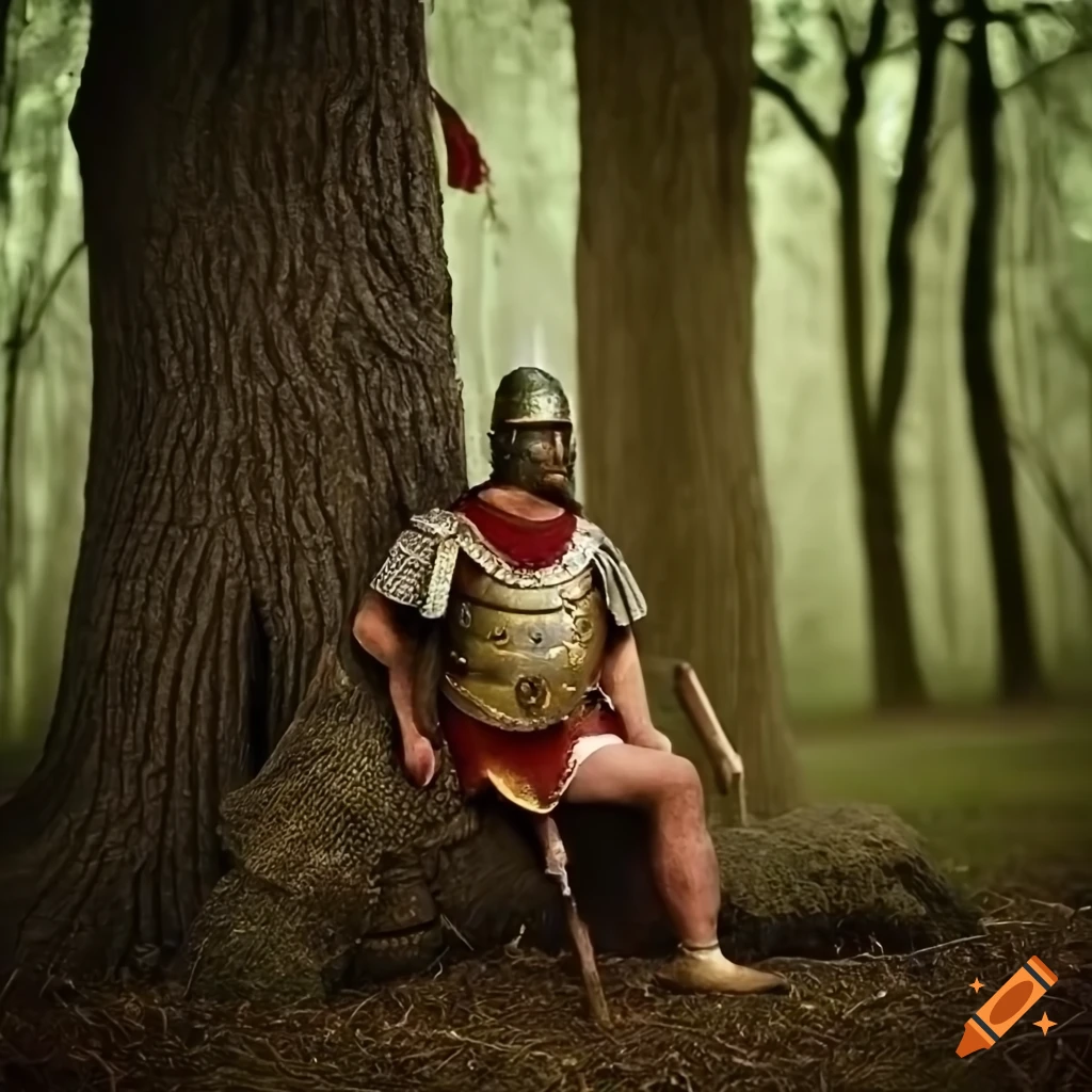 Robert downey jr in ancient roman armor on Craiyon