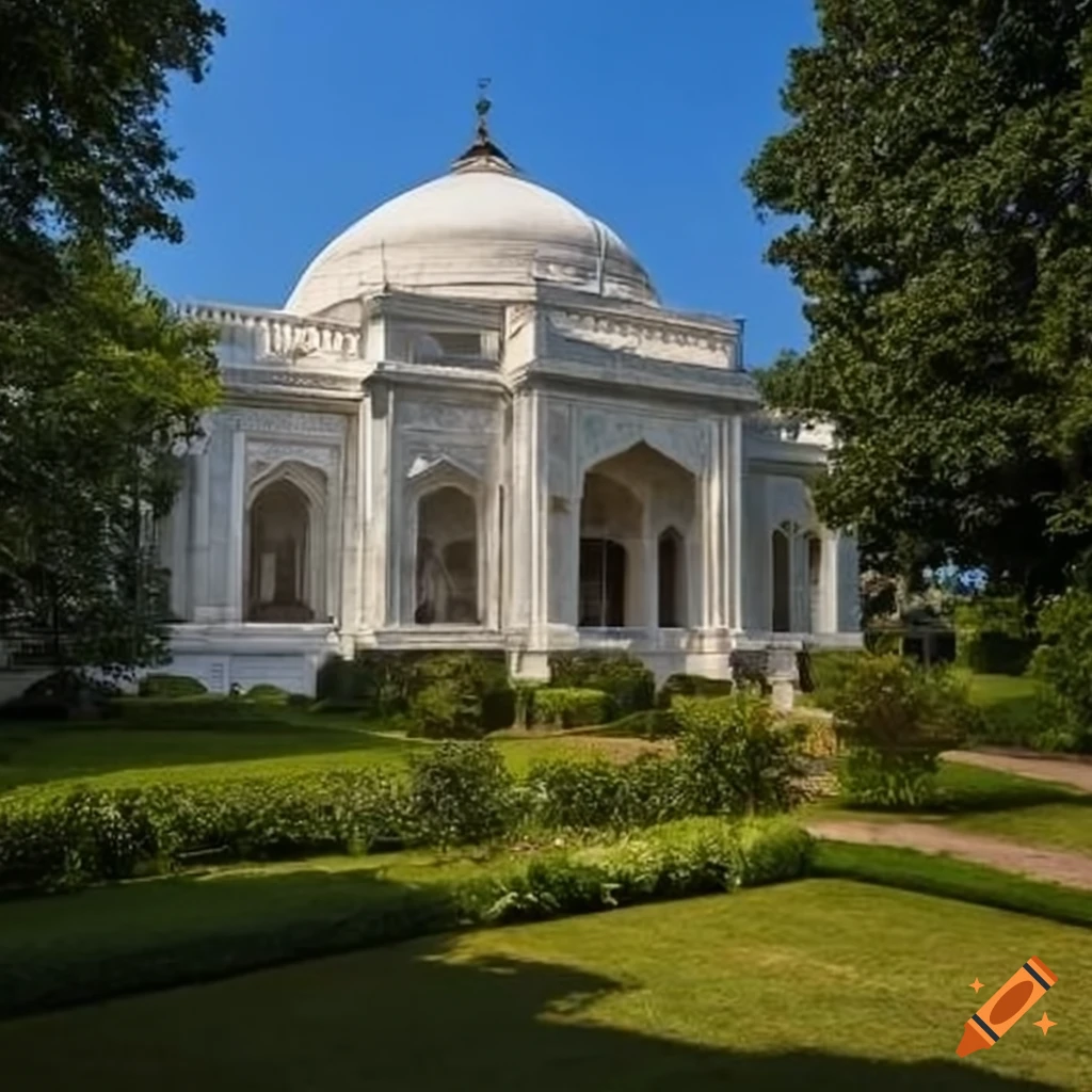 Front view of mughal mahal white house whitemarsh lynnewood