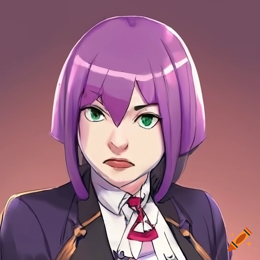 Oc character from ace attorney series on Craiyon