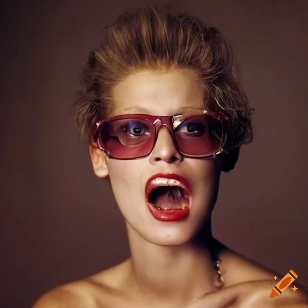 Teeth with a retro 80s vibe on Craiyon