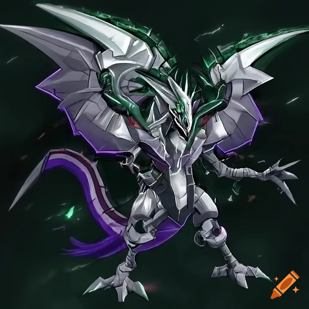 Anime mecha inspired by digimon style on Craiyon