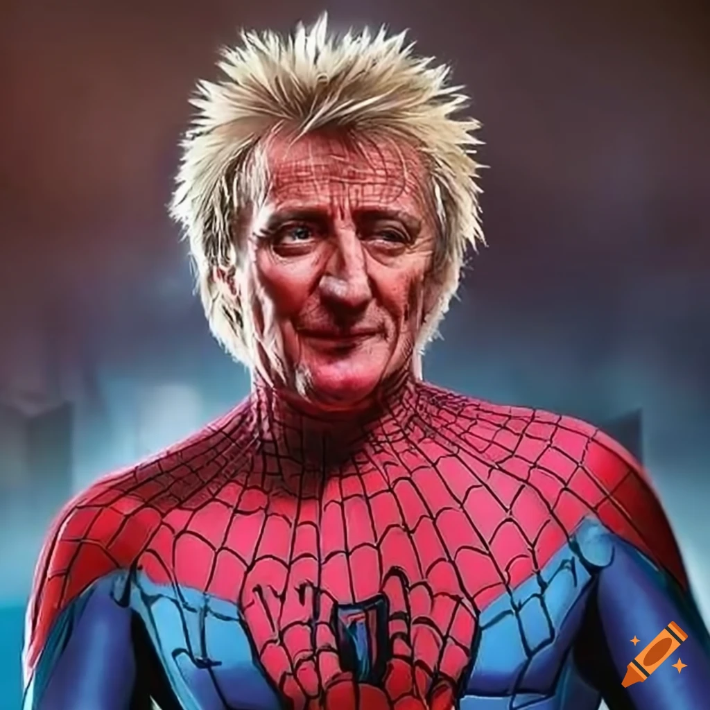 Rod stewart as spiderman