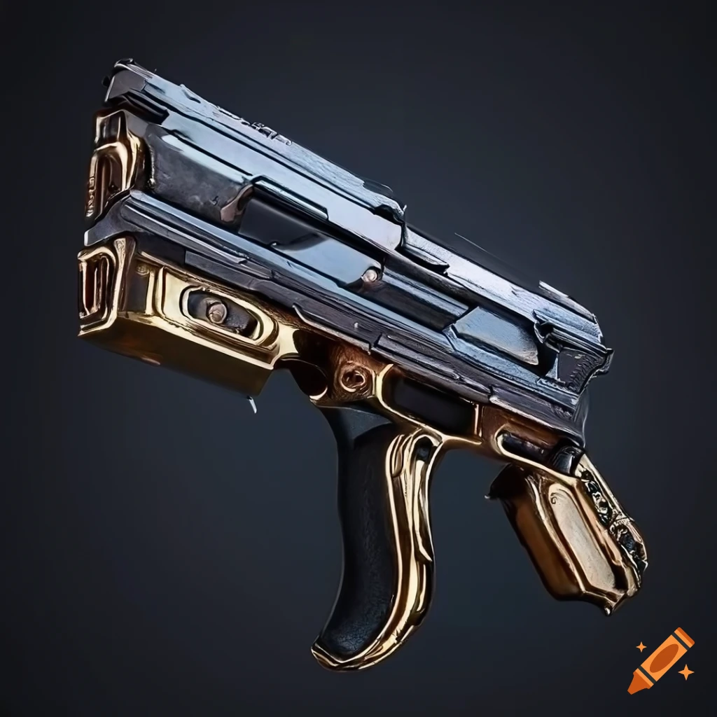 Hyperrealistic pulse pistol with exclusive design on Craiyon