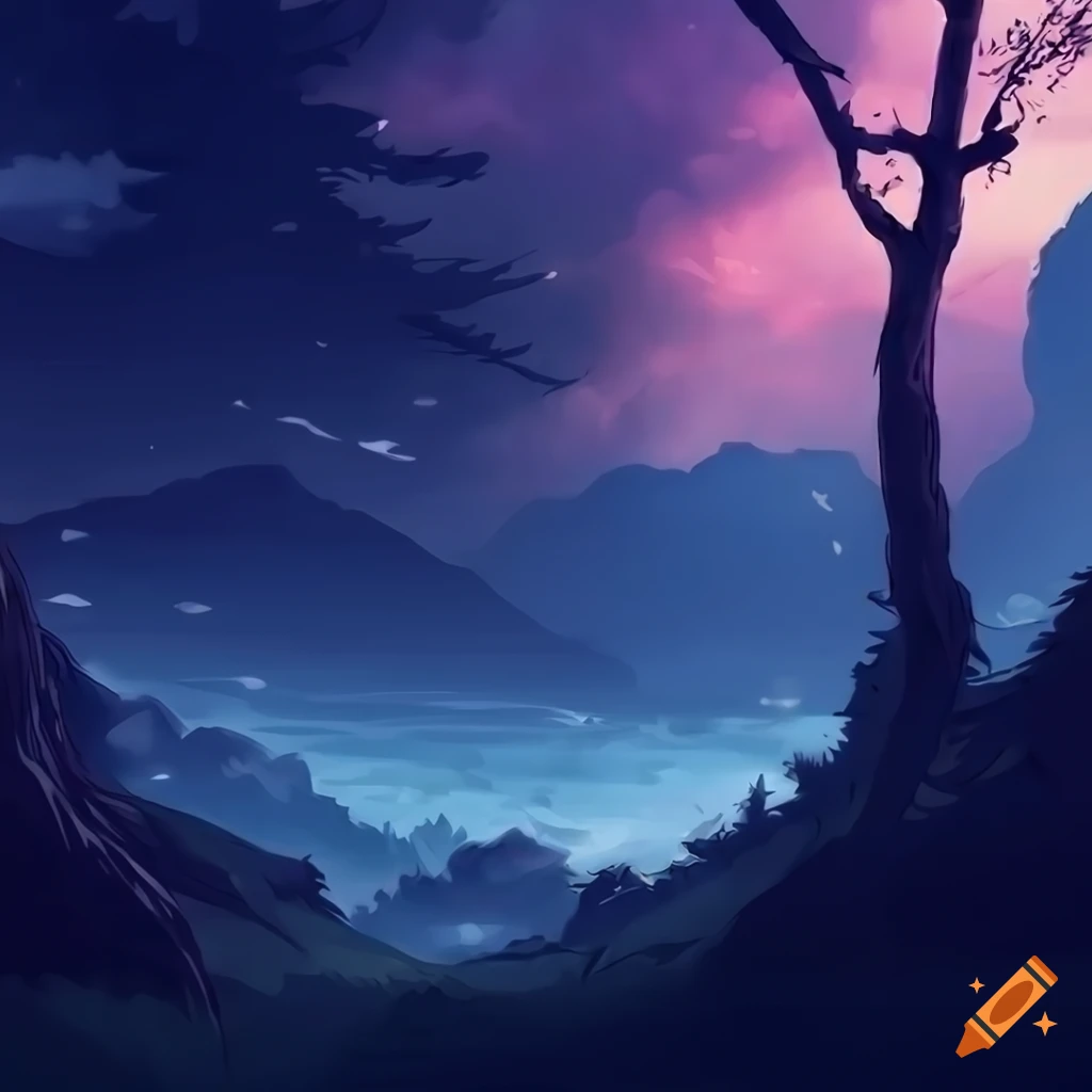 HD wallpaper of a Japanese landscape in Dororo Anime style on Craiyon