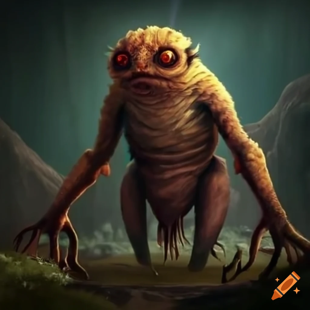 Artistic depiction of a strange critter-filled world on Craiyon