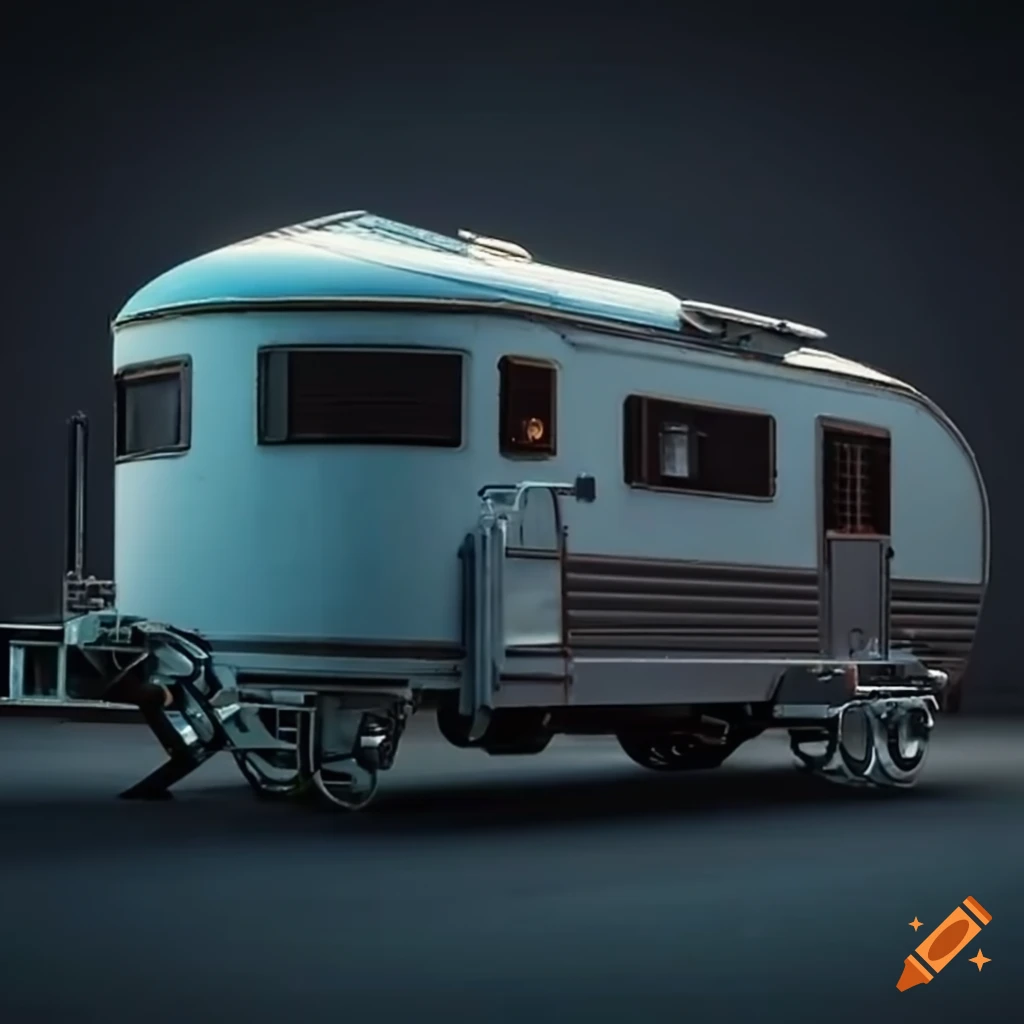 Caravan on train chassis