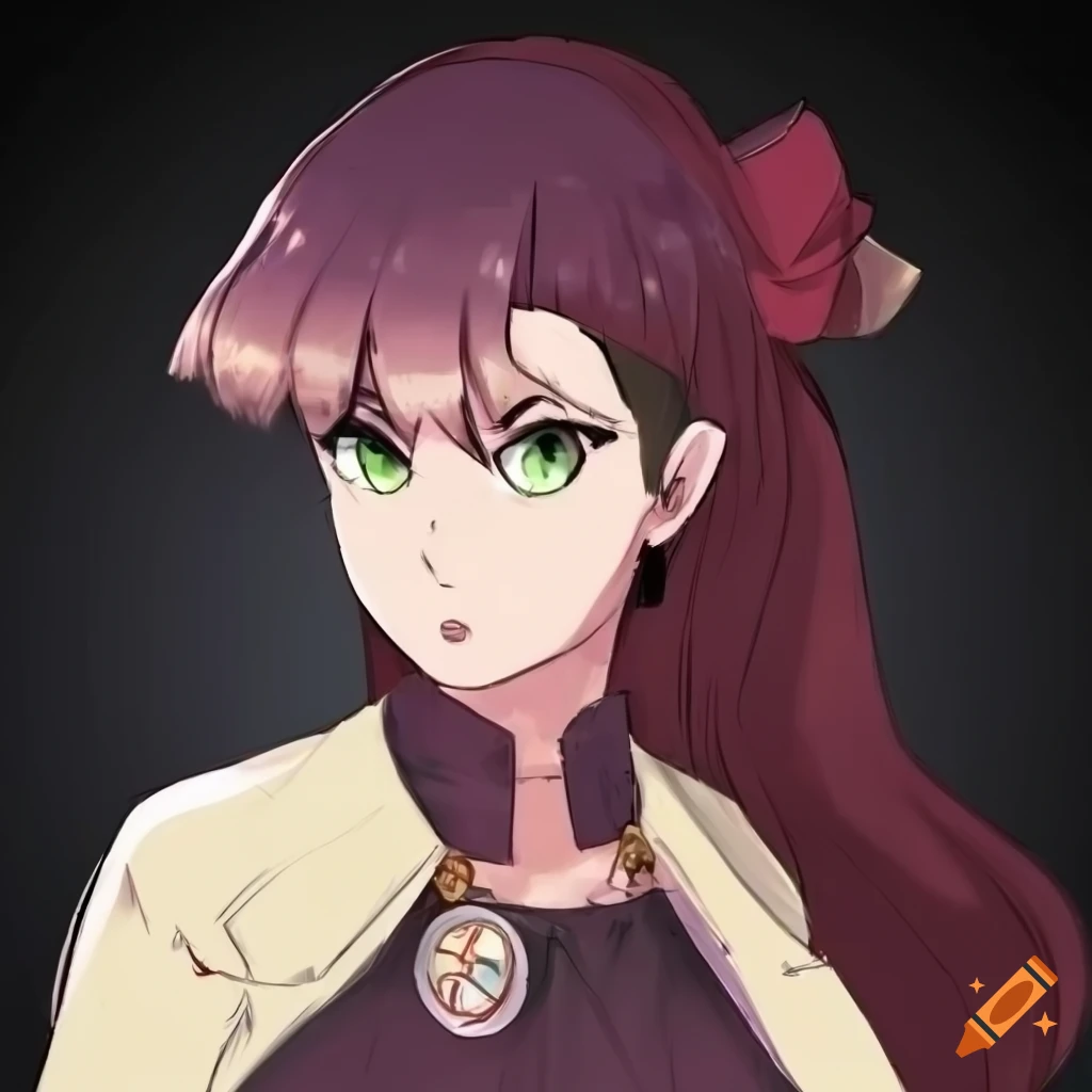 Oc character from ace attorney series on Craiyon