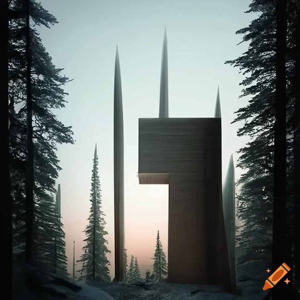 Minimalist tower cabin architecture