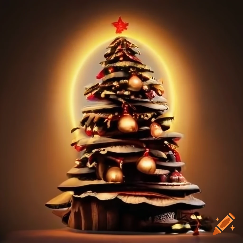 Festive christmas lights creating a magical atmosphere on Craiyon