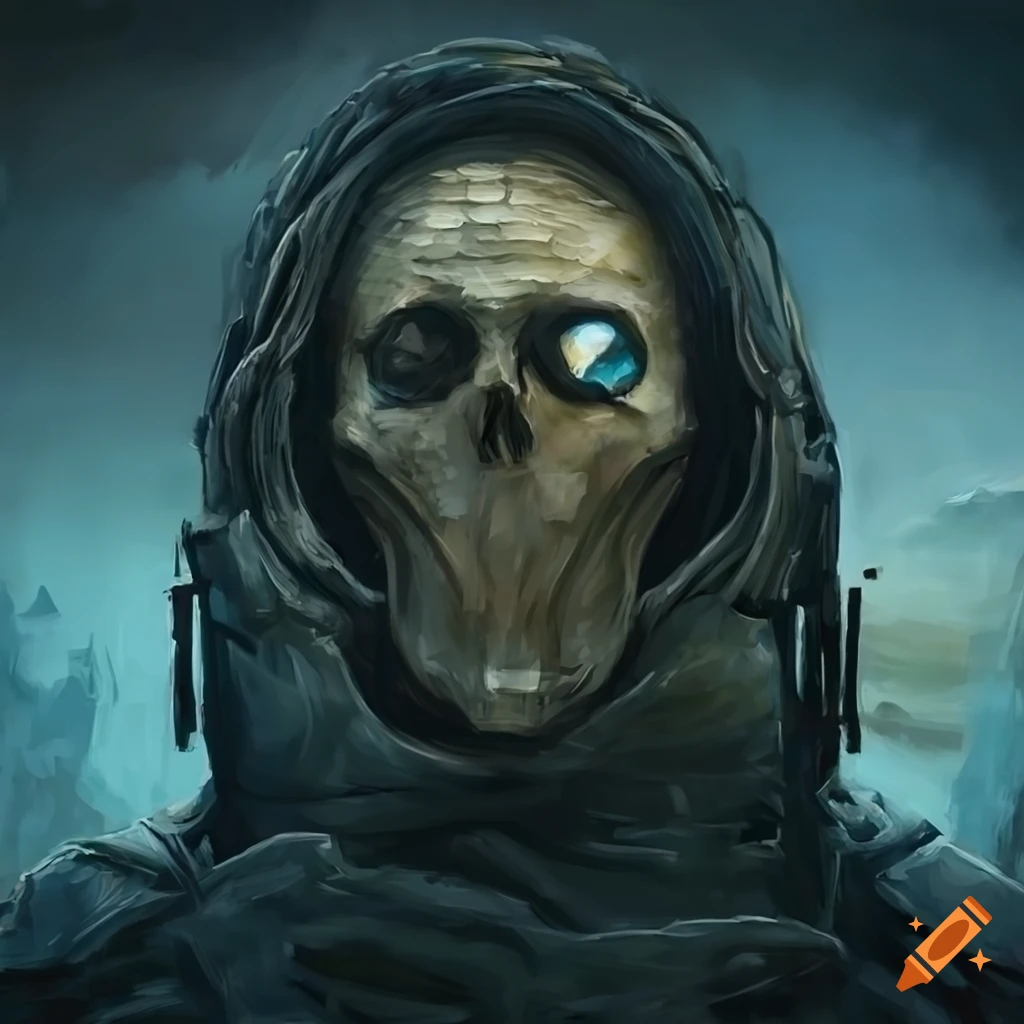 Dune and death stranding inspired artwork with oil textures on Craiyon