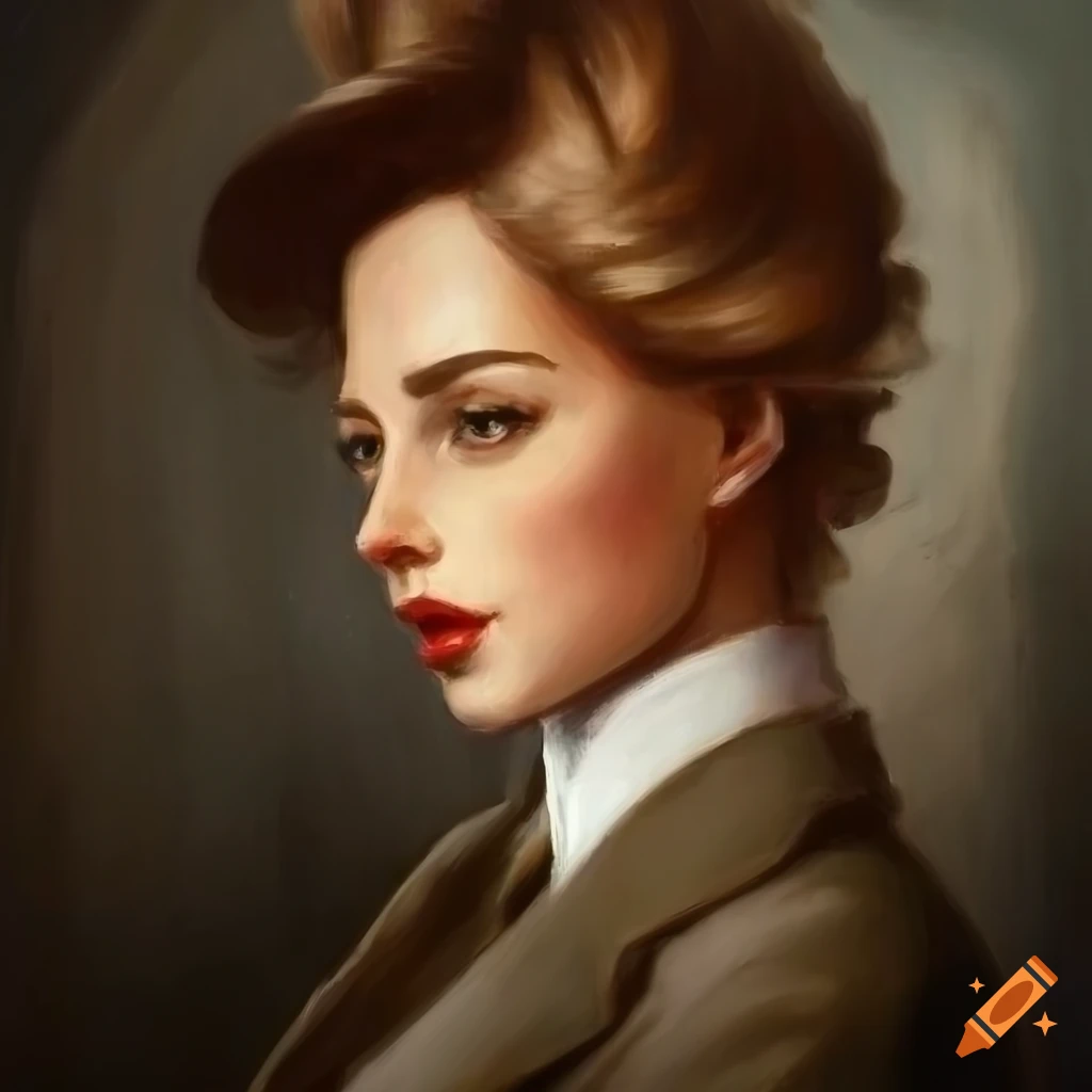 Portrait of a female noir detective