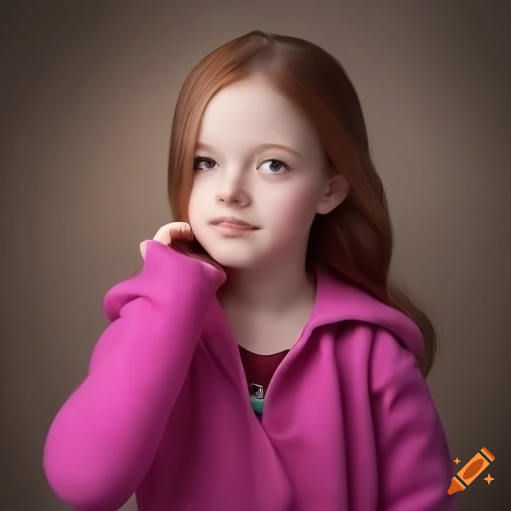 Realistic portrait of mabel pines