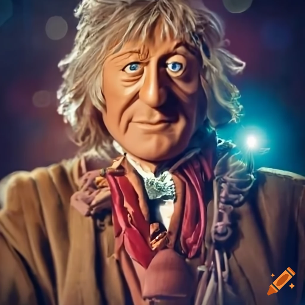 Doctor who tv studio set with puppets on Craiyon