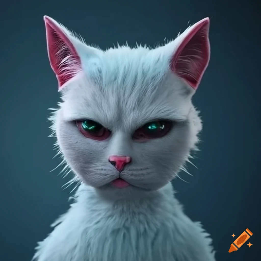 Image of a furry alien cat on Craiyon