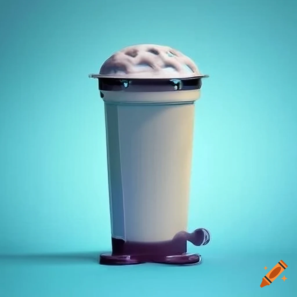 Monkey-proof dustbin lid design on Craiyon