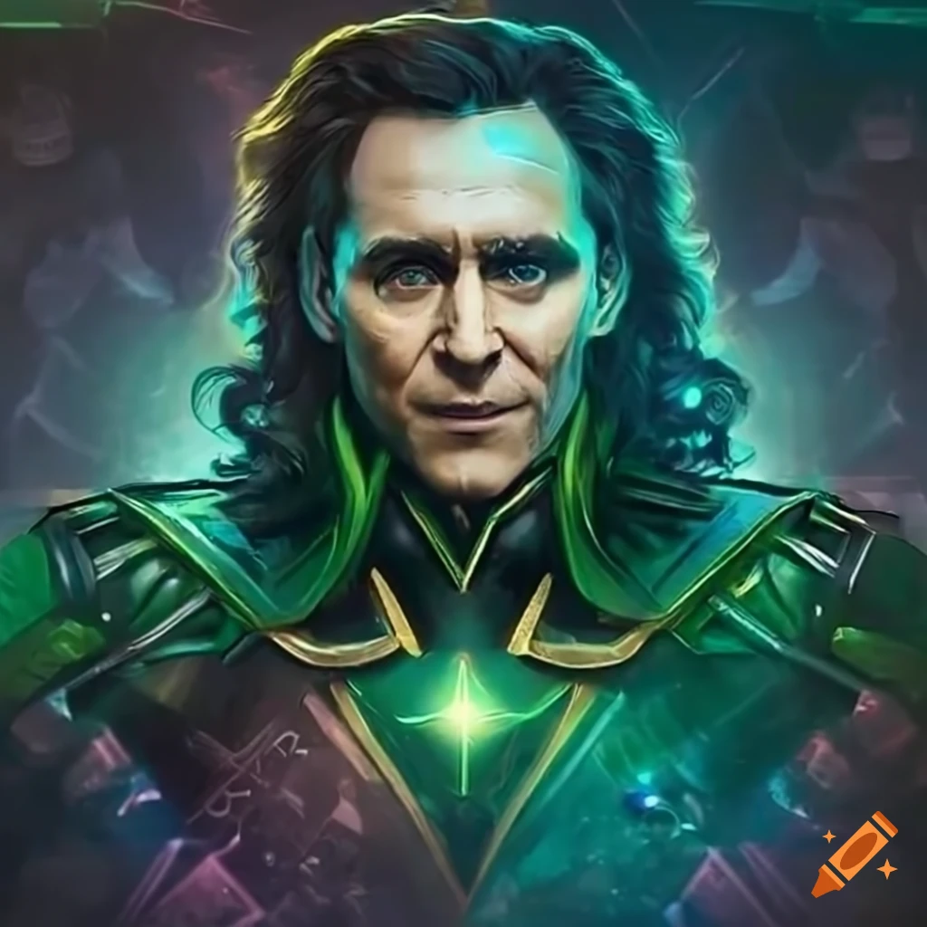 Detailed image of Loki with perfect symmetry on Craiyon