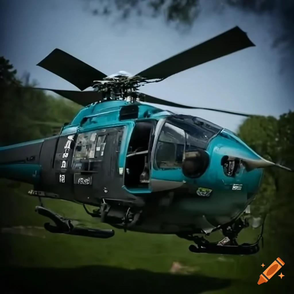 Makita military helicopter on Craiyon