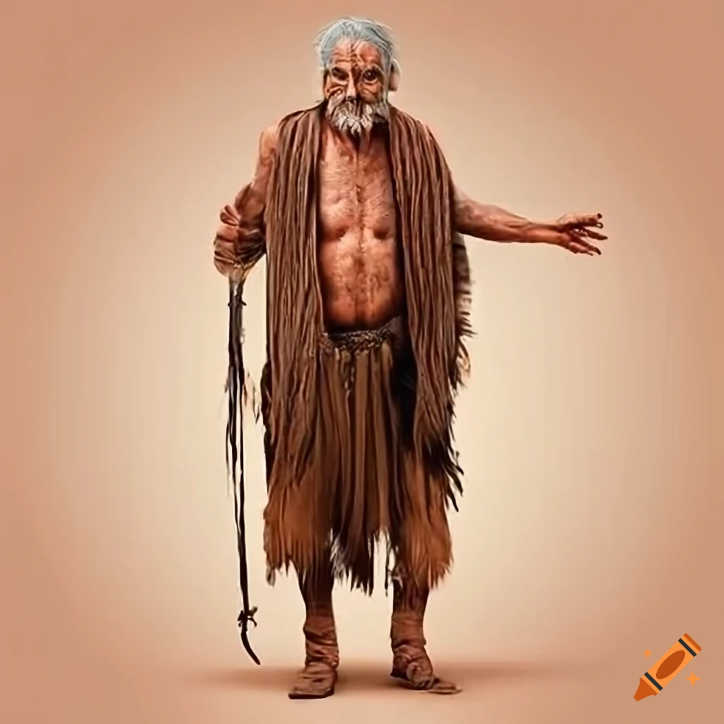 Silhouette of a caveman on a hill on Craiyon