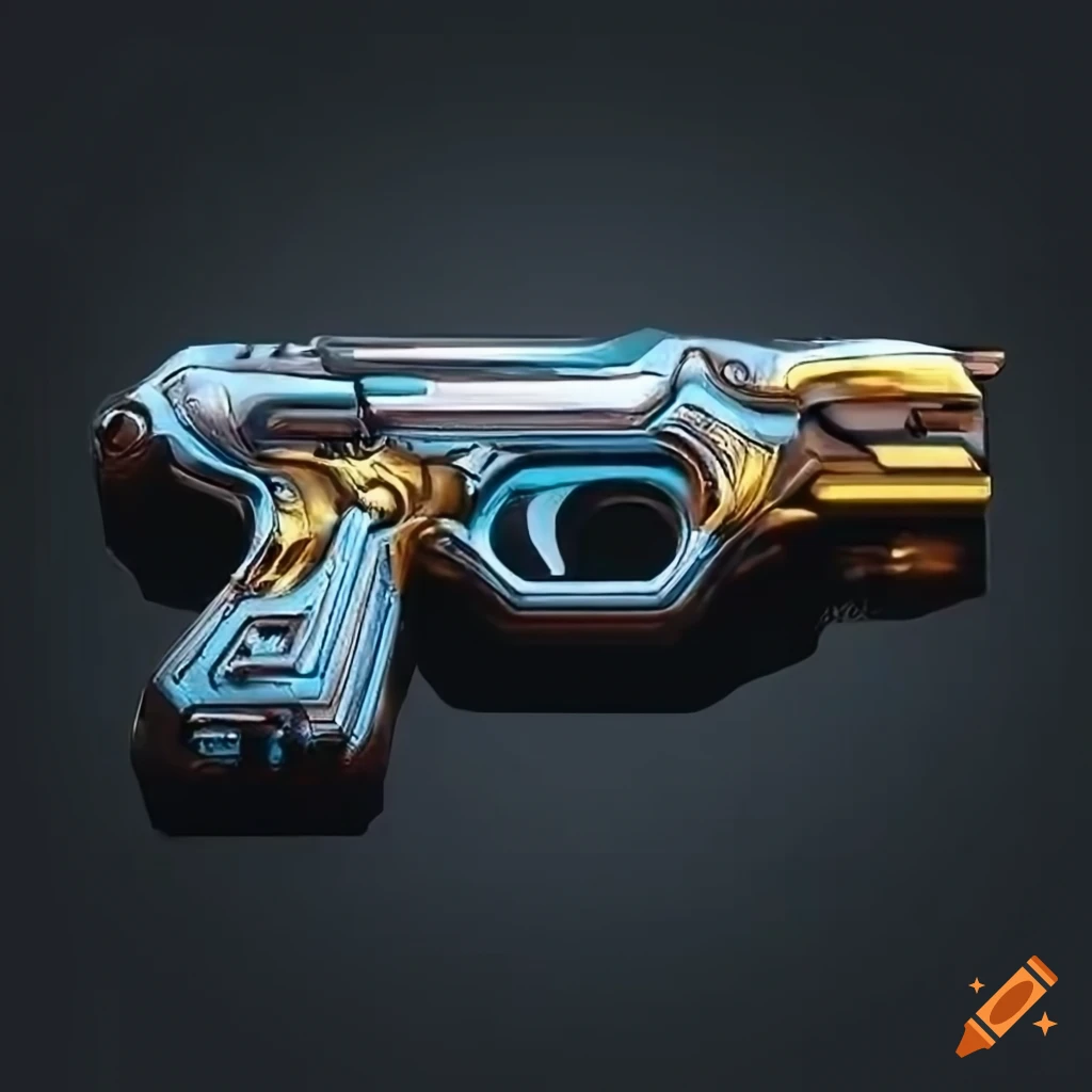Hyperrealistic pulse pistol with exclusive design on Craiyon