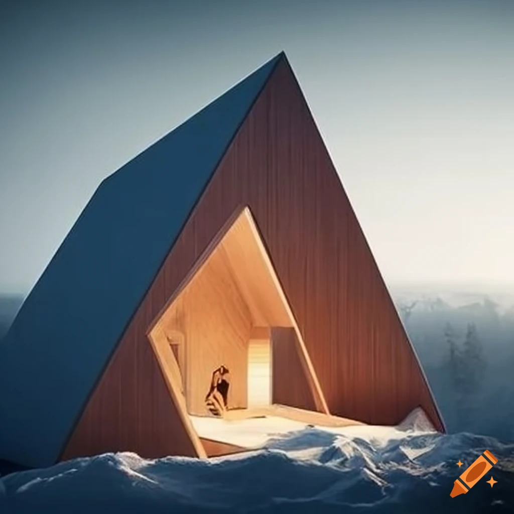 Nordic minimalistic cabin architecture