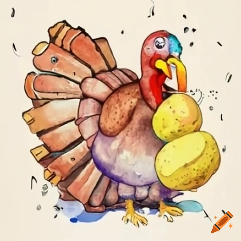 Comedy performance with a turkey and a potato