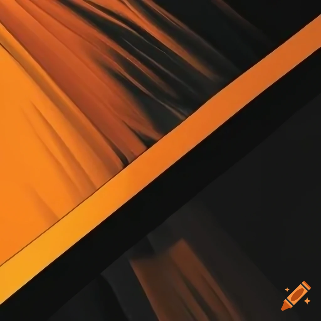 Abstract image in orange and black on Craiyon