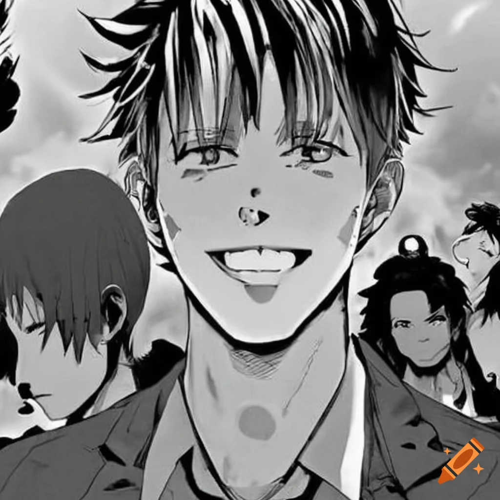 Image of a successful leader leading his team to victory