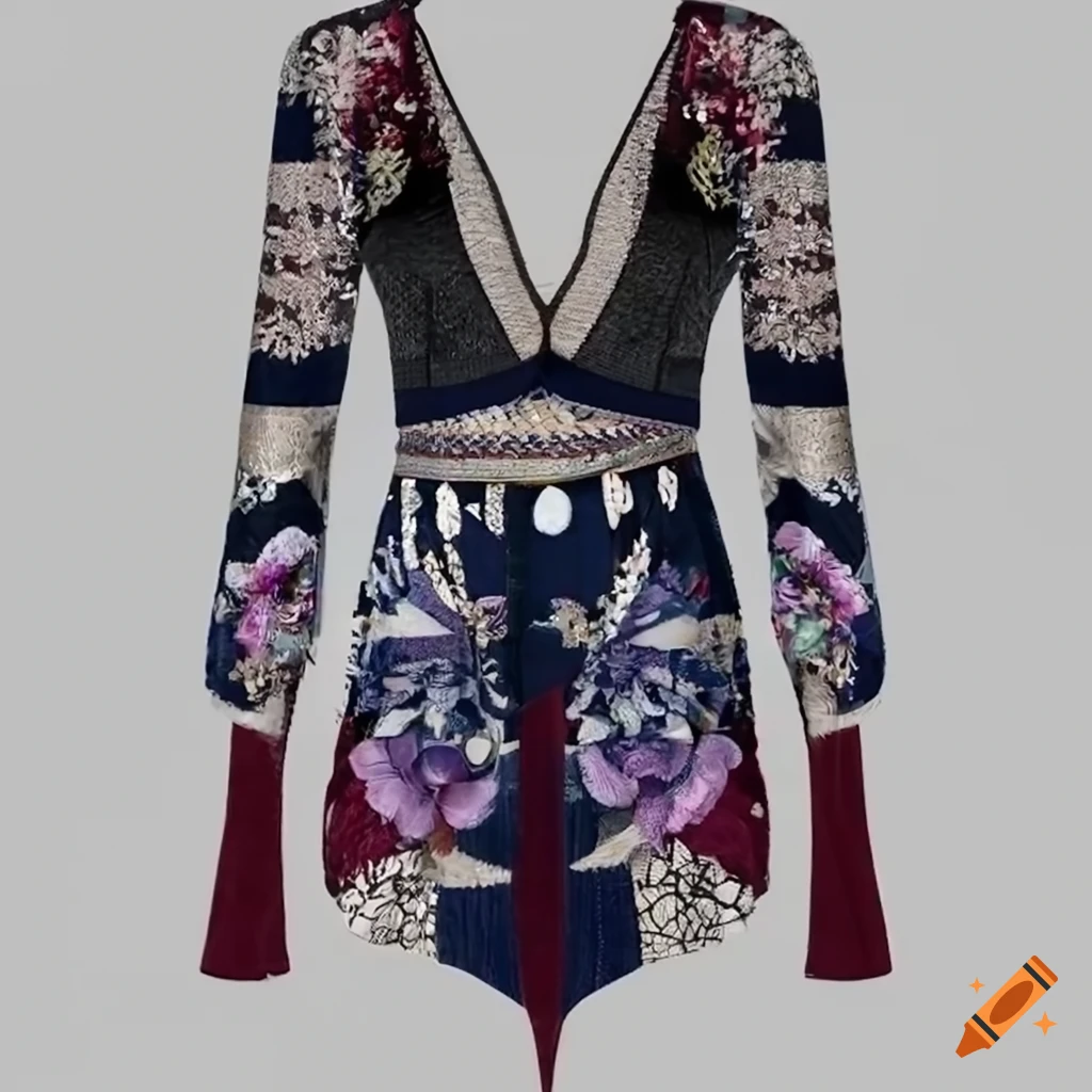 High-resolution 3d render of a tweed playsuit