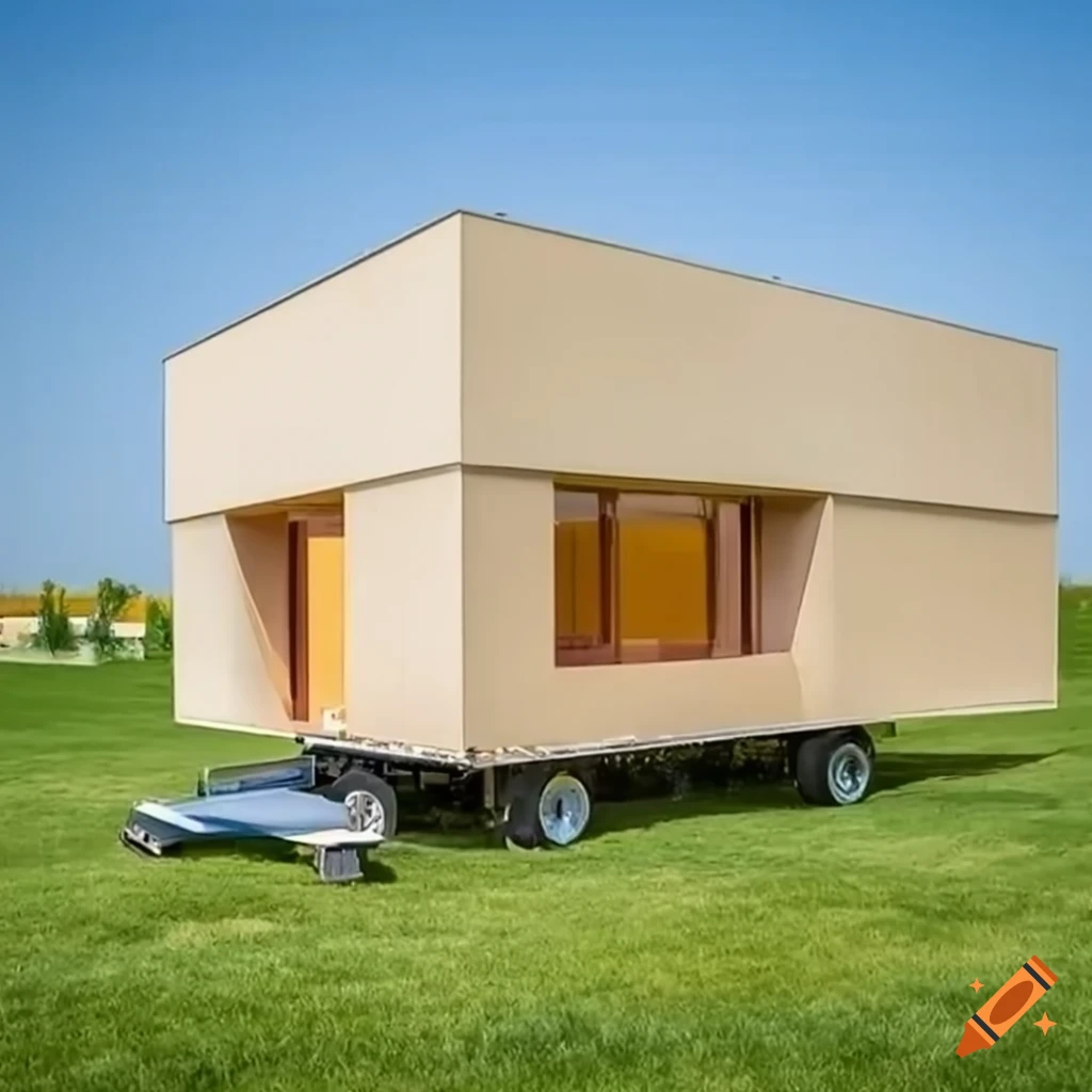 School building on a trailer