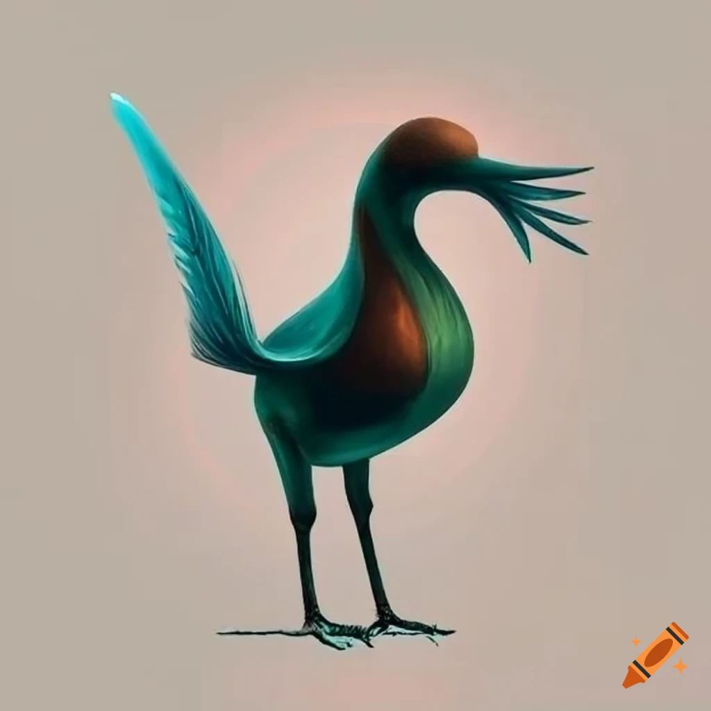 Moorhen bird with retro playstation 1 graphics in low poly resolution ...