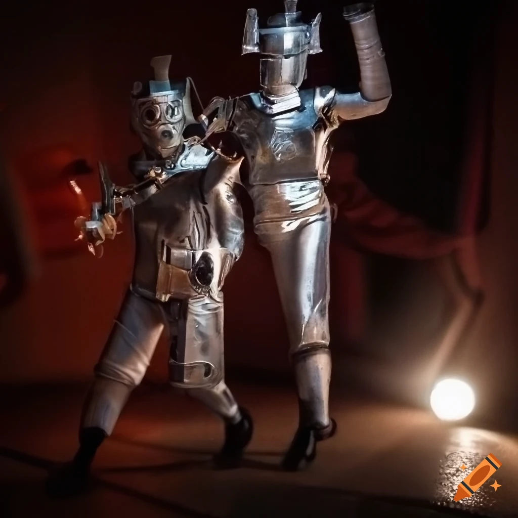 Image of cybermen from revenge of the cybermen on Craiyon