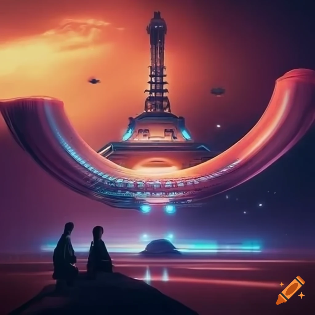 Poster featuring futuristic ai technology on Craiyon
